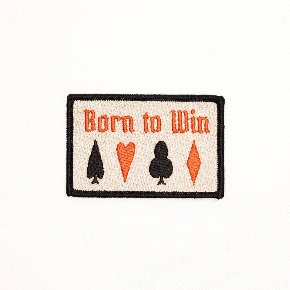 Born to Win Vintage Style Embroidered Iron On Patch – Brooklyn Craft ...