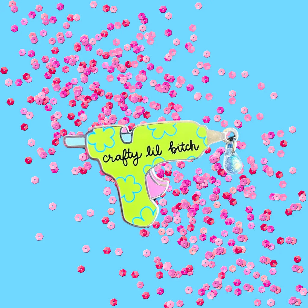 Hot Glue Gun Enamel Pin – Brooklyn Craft Company