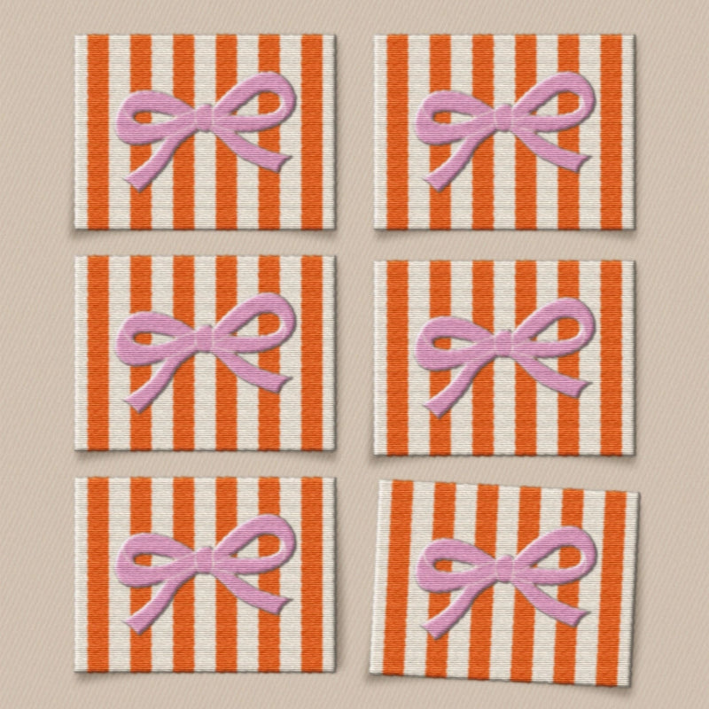 Pink Bow Garment Labels – Brooklyn Craft Company