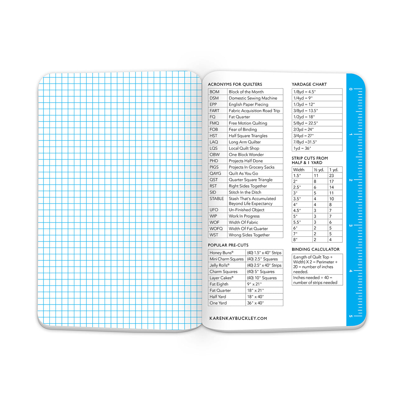 Quilt Notes Graph Paper Notebook – Brooklyn Craft Company