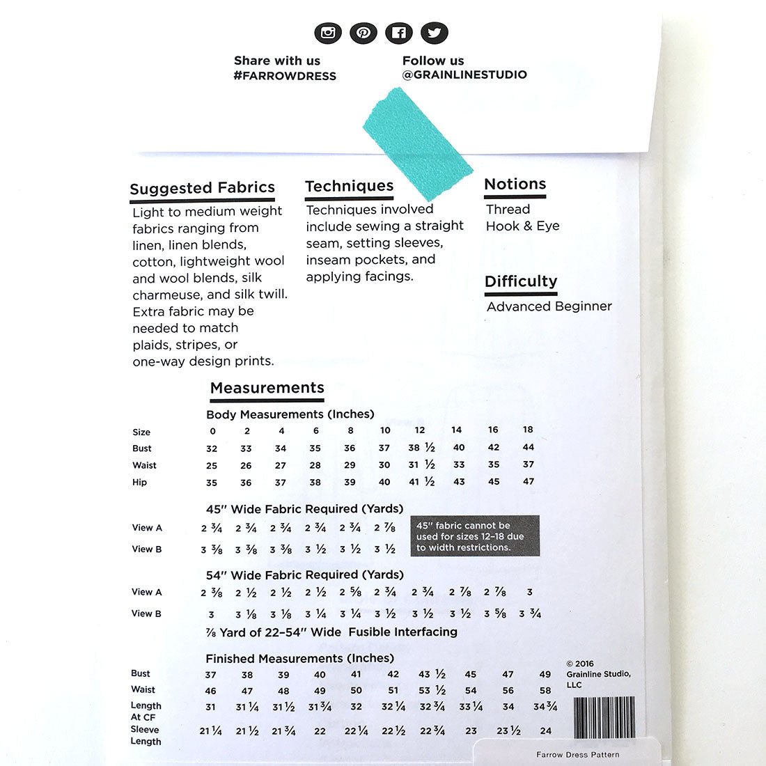 Farrow Dress Pattern – Brooklyn Craft Company